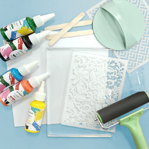 5x7 Gel Printing Plate Kits - rosebluebell